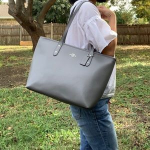 Coach | Bags | Coach City Zip Tote F58846 Grey | Poshmark